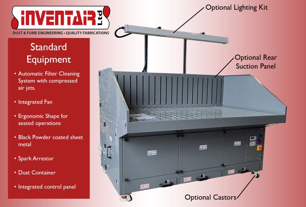 Downdraft Tables - Inventair